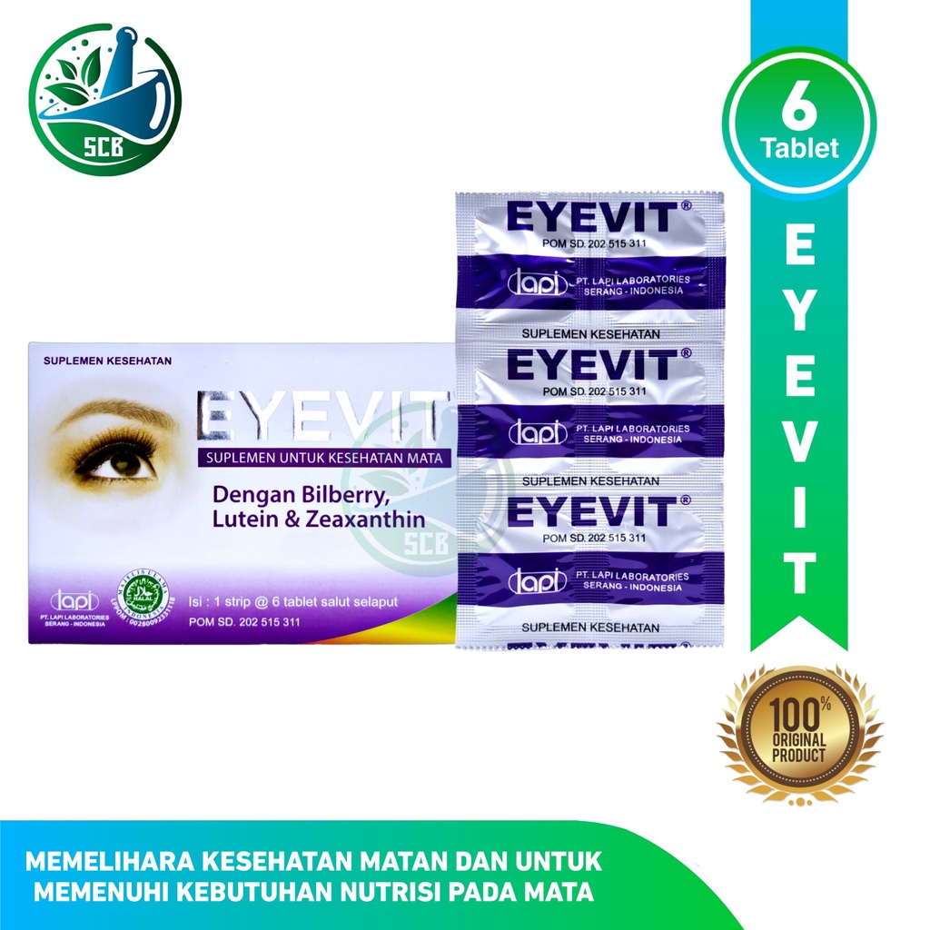 Jual Eyevit Vitamin Mata Per Strip - Eyefit Suplemen Kesehatan Mata | Shopee Indonesia