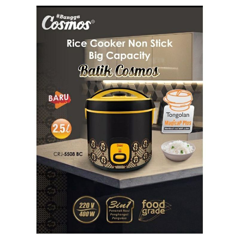 Jual Rice Cooker Cosmos / Magic Com 2.5L / Penanak Nasi Cosmos CRJ ...