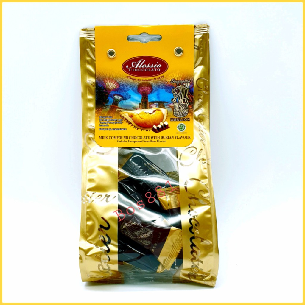 Jual Alessio Coklat Compound Susu Rasa Durian 150g | Shopee Indonesia
