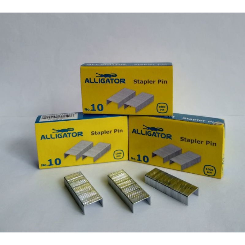 Jual Alligator Stapler Pin No 10 (Isi Refill Stapler) | Shopee Indonesia
