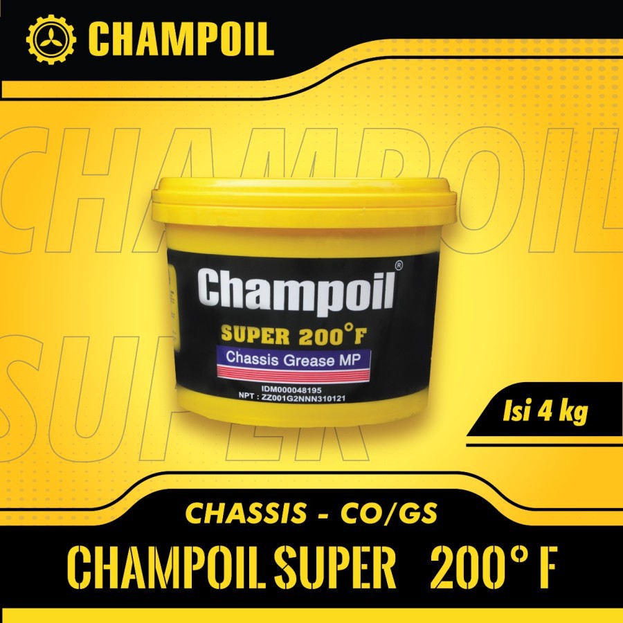 Jual Minyak Gemuk / Grease Champoil 200 F 4 kg | Shopee Indonesia