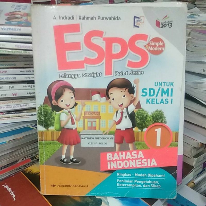 Jual buku esps bahasa Indonesia SD /Mi kelas 1 penerbit Erlangga | Shopee Indonesia