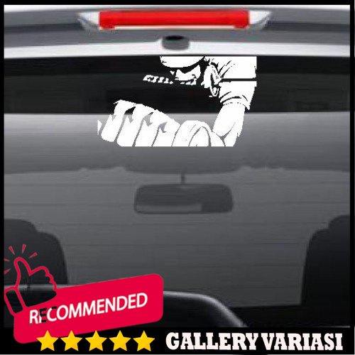 Jual Stiker Mobil Motor Siluet Zoro One Piece Body Kaca Belakang ...