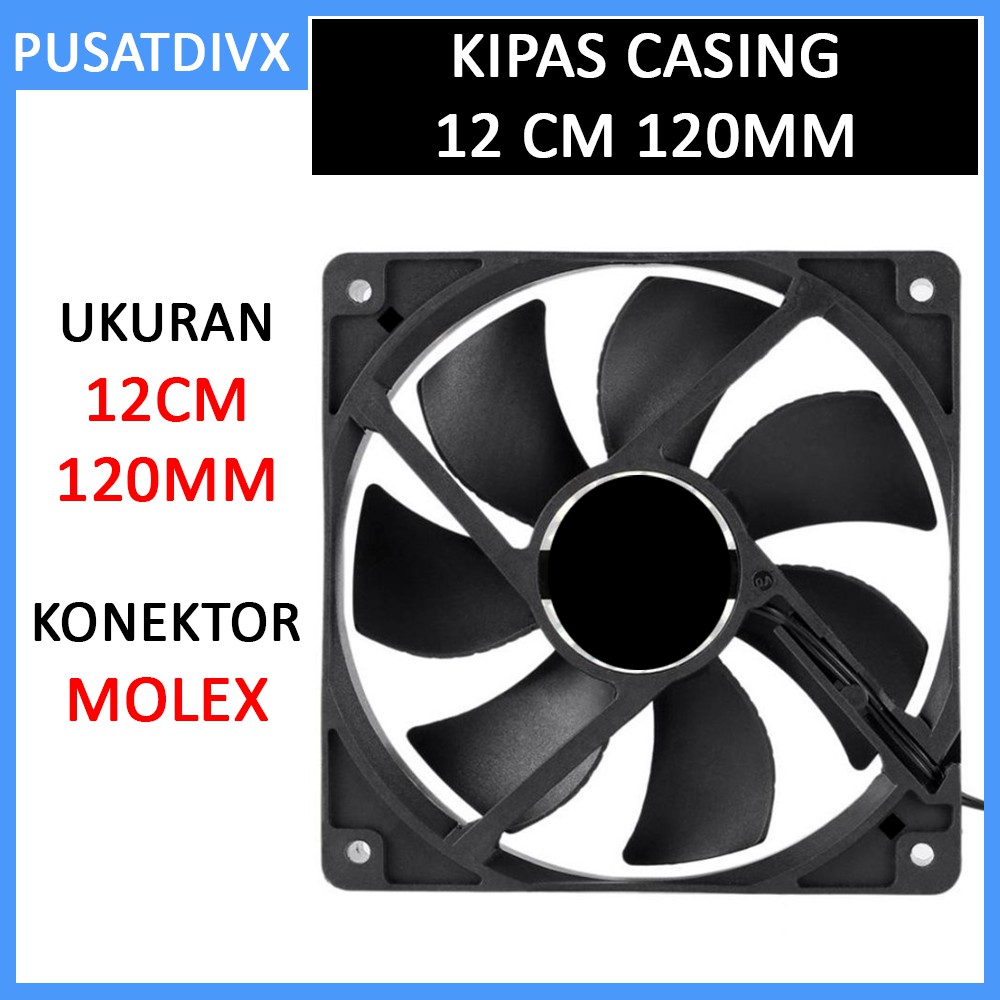 Jual SANJI KIPAS CASING 12CM 120MM FAN CASE COOLING COOLER DESKTOP PC ...