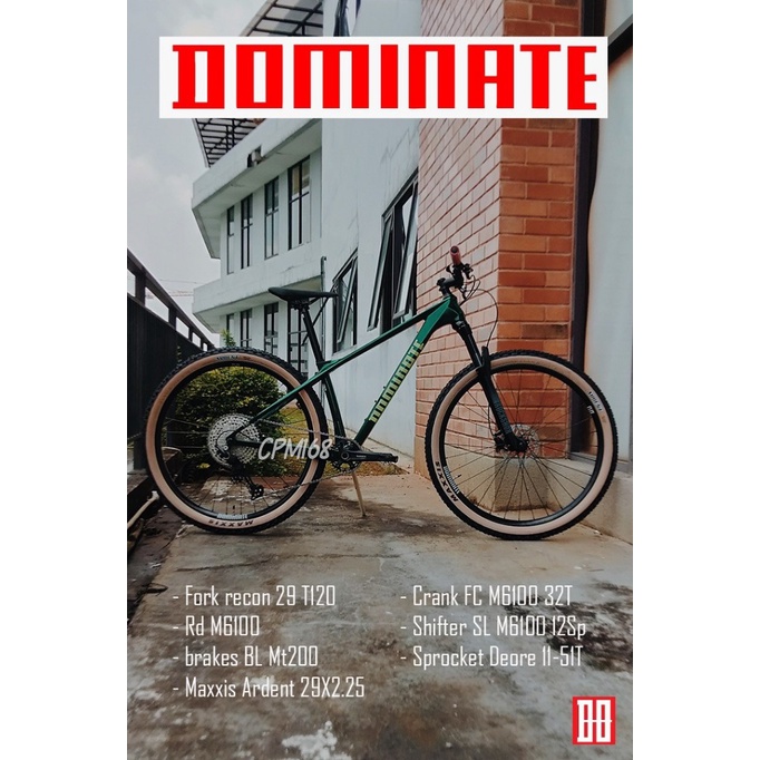 Jual Sepeda Gunung DOMINATE CXC COMP R CARBON 12 SPEED SHIMANO DEORE HYDRAULIC MTB 29 Inch ...