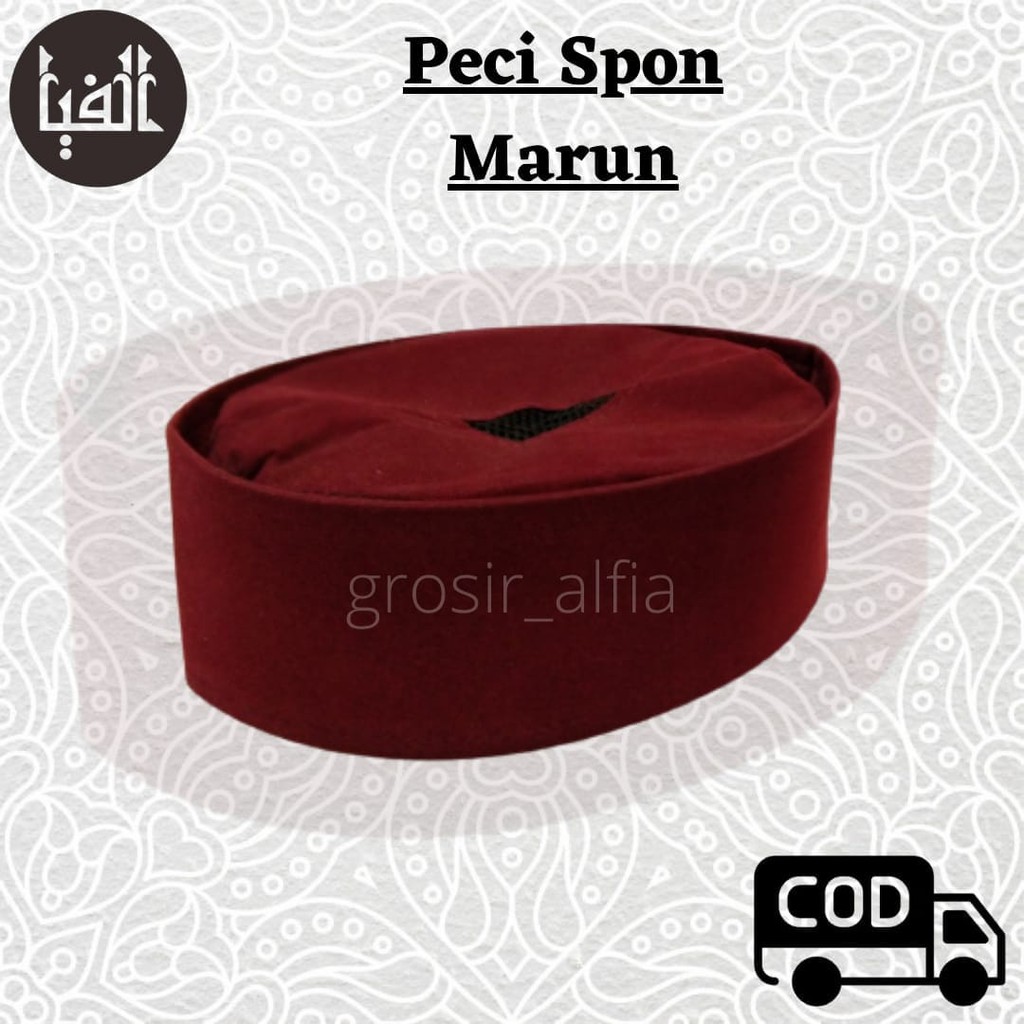 Jual Songko Kopiah Kopyah Peci Merah Peci hijau Peci Marun Peci Ungu ...