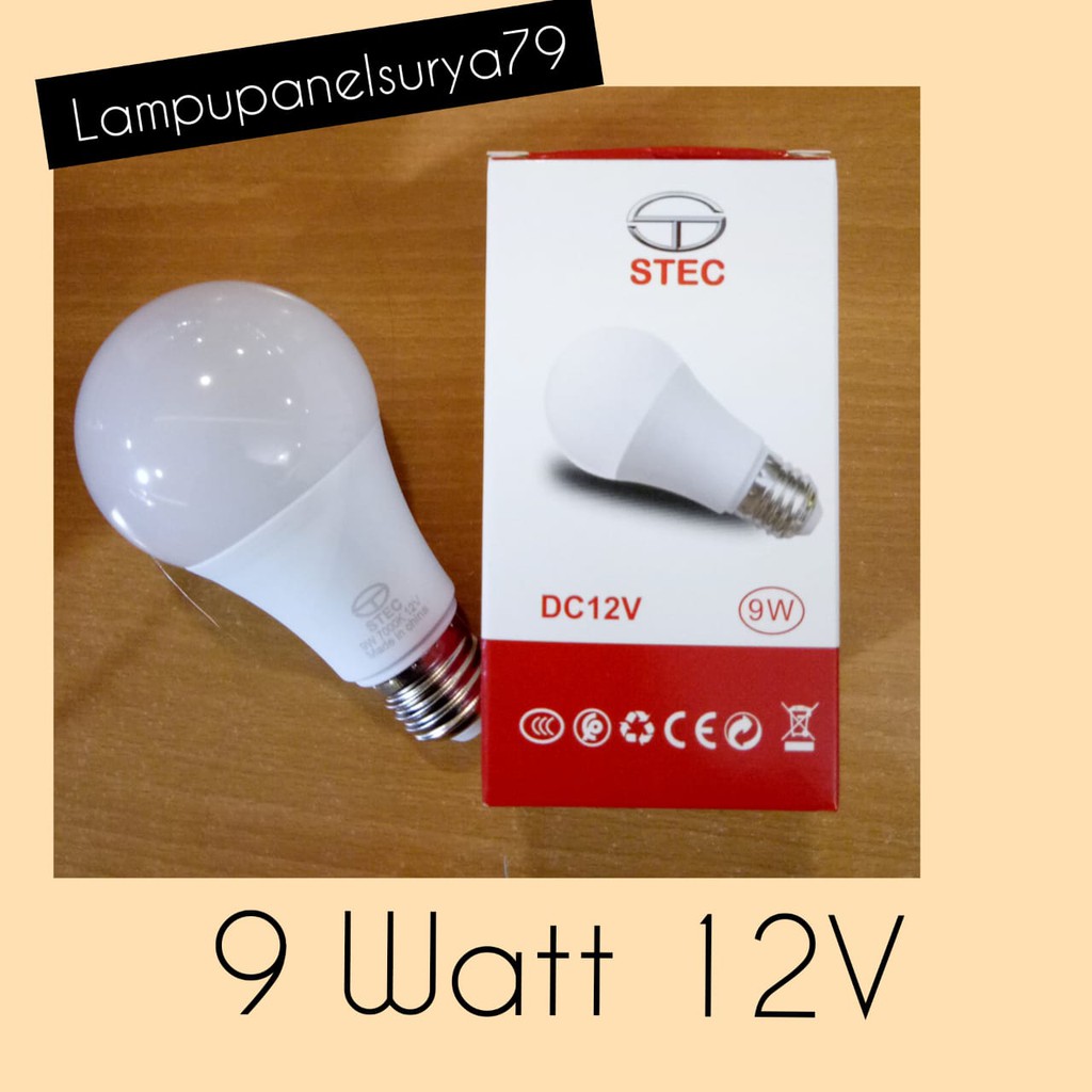 Jual Lampu Bohlam/Bulb DC Merk STEC 9watt 9 Watt 12V | Shopee Indonesia