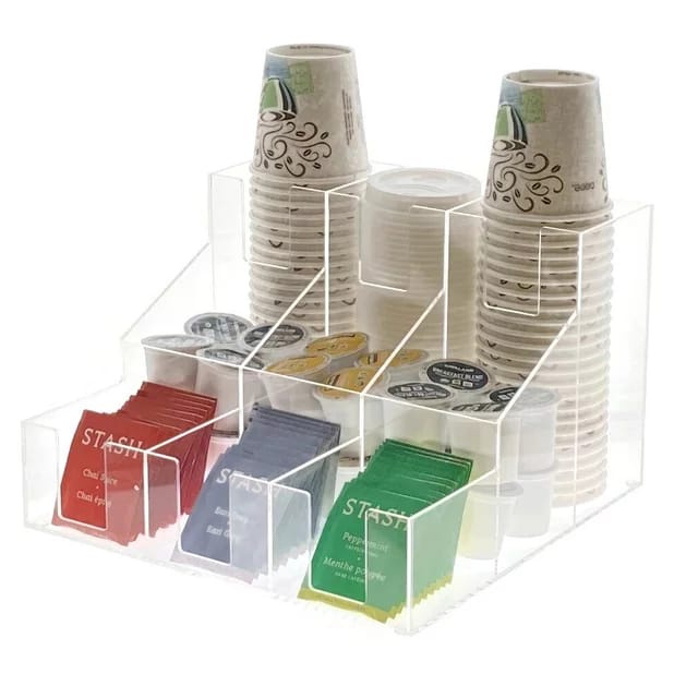 Jual Jual Rak Dispenser Akrilik Paper Cup Display Akrilik Cup Holder ...