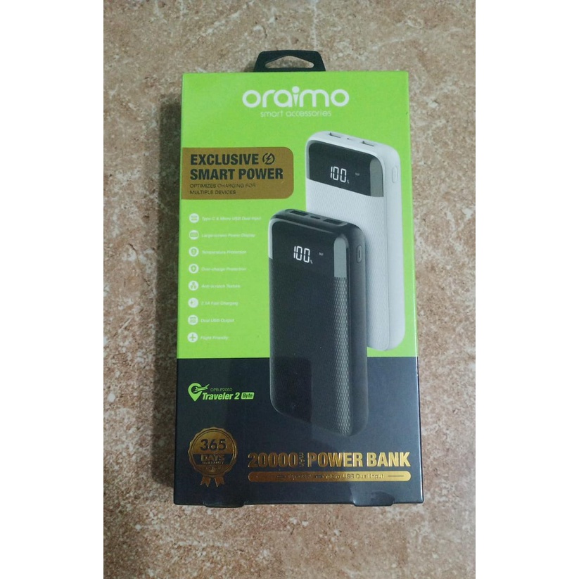 Jual Oraimo Power Bank OPB-P205D 20000 mAh Dual Input | Shopee Indonesia