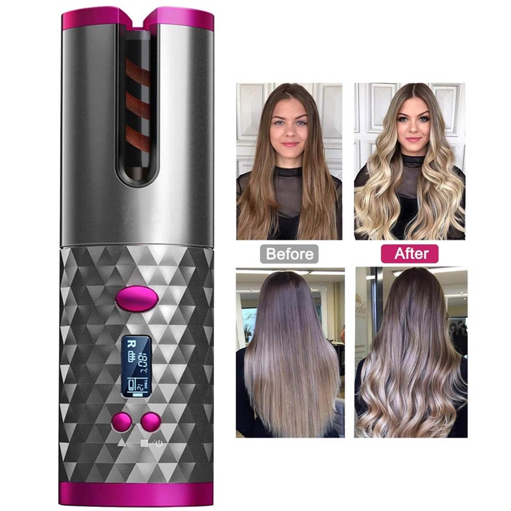 Jual Catok Curly Model Otomatis Rechargable Tanpa Kabel | Shopee Indonesia