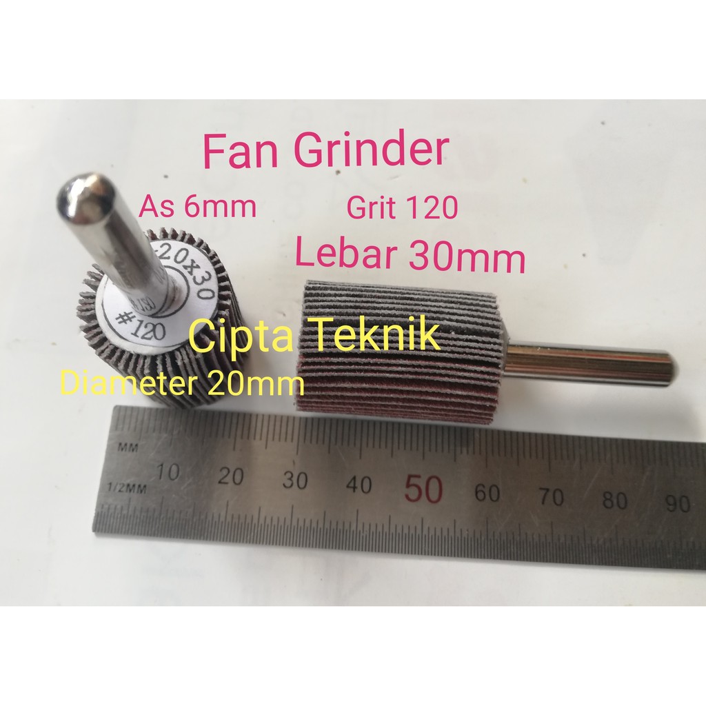 Jual Fan Grinder 20x30 Grit 120 - Amplas kipas | Shopee Indonesia