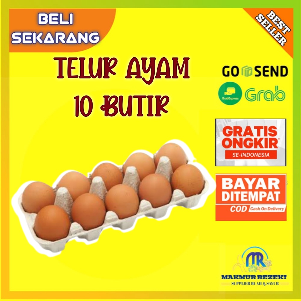 Jual TELUR AYAM NEGRI 10 BUTIR | Shopee Indonesia