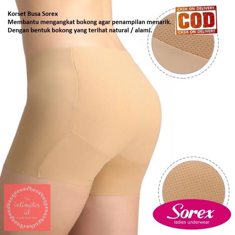 Jual CD Busa Pantat Sorex BA 019 Model Segiempat - CD Korset Pengangkat Bokong Sexy | Shopee ...