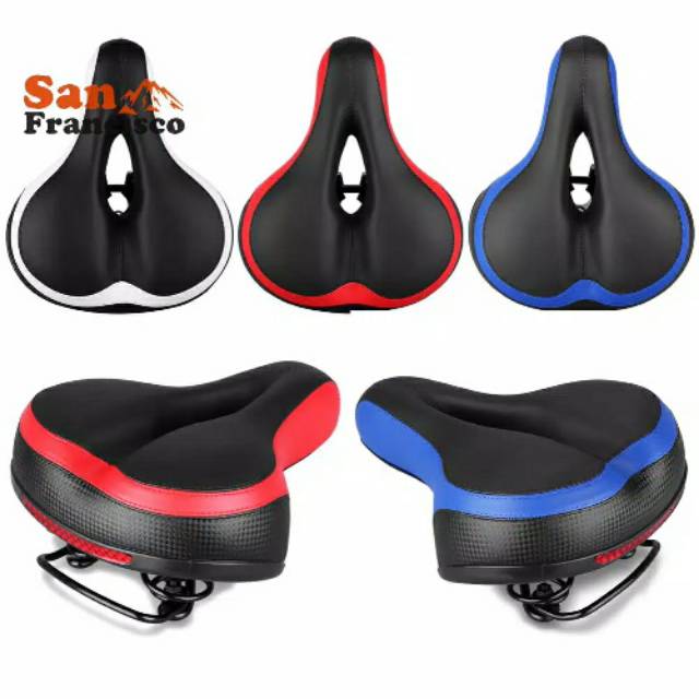 Jual Sadel sepeda spring aerogonomis dan empuk (biru) | Shopee Indonesia