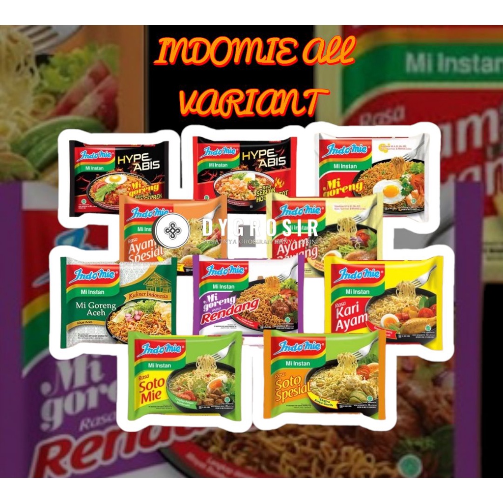 Jual DY ~ INDOFOOD Indomie All Varian | PER 1 PCS | Shopee Indonesia