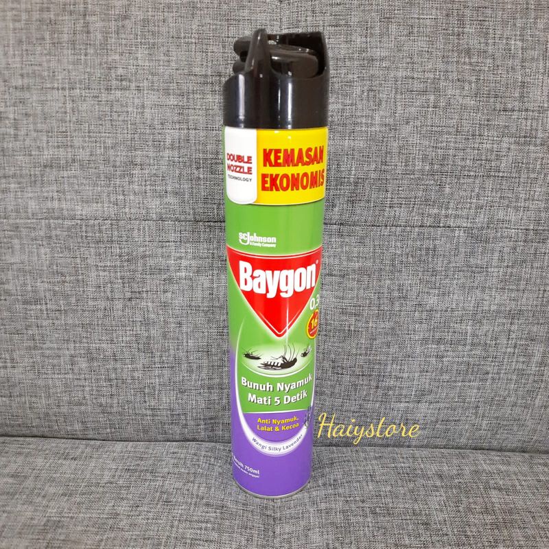 Jual HS // Baygon Aerosol Jumbo 750ml // Baygon Silky Lavender 750ml ...