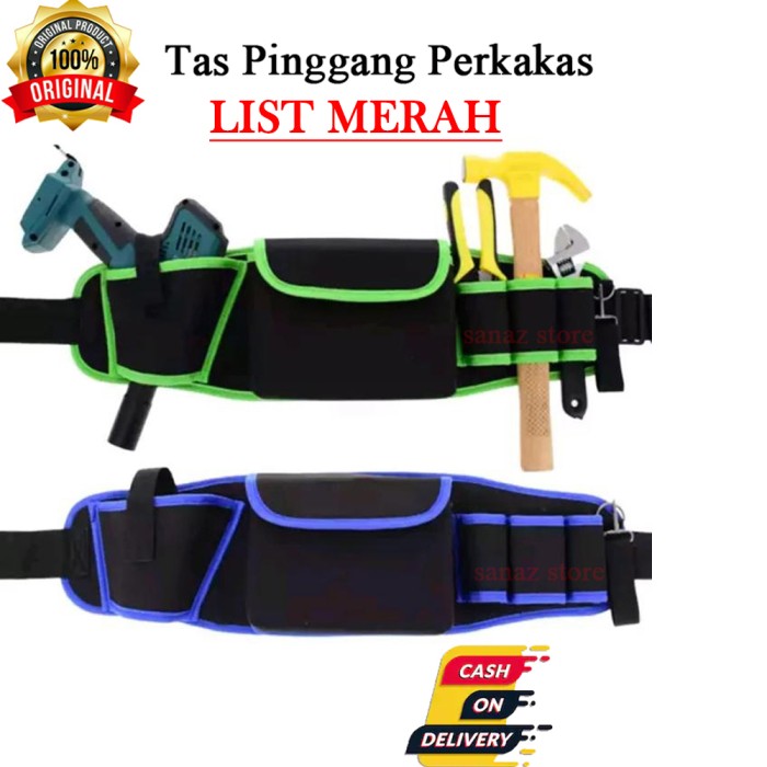 Jual Tas Sabuk Perkakas Mesin Bor Tool Bag Teknisi Tool Storage Waist ...