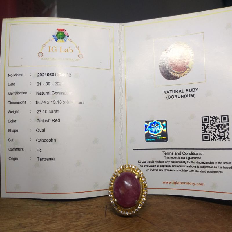 Jual Natural Ruby + memo. | Shopee Indonesia