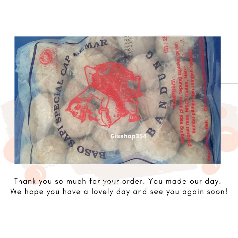 Jual [Termurah] Bakso Sapi Urat Sedang/cap semar /Baso Cuangki COD ...