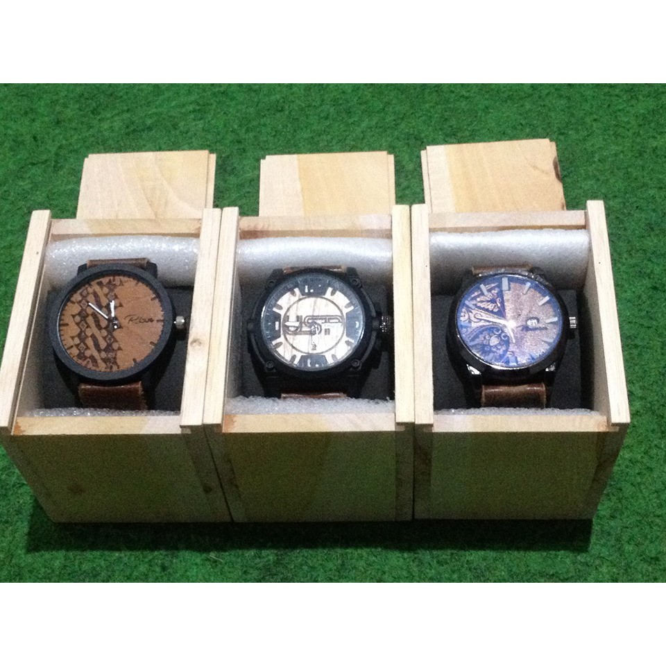 Jual jam tangan custom motif batik bisa pakai nama pribadi | Shopee ...
