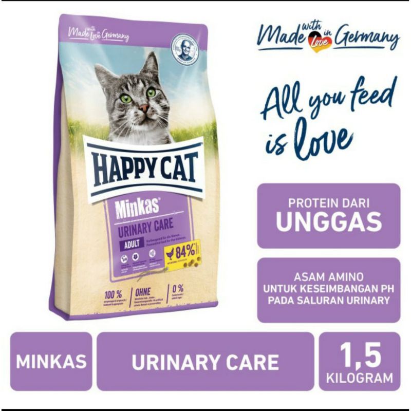 Jual HAPPY CAT URINARY 1,5 KG | Shopee Indonesia