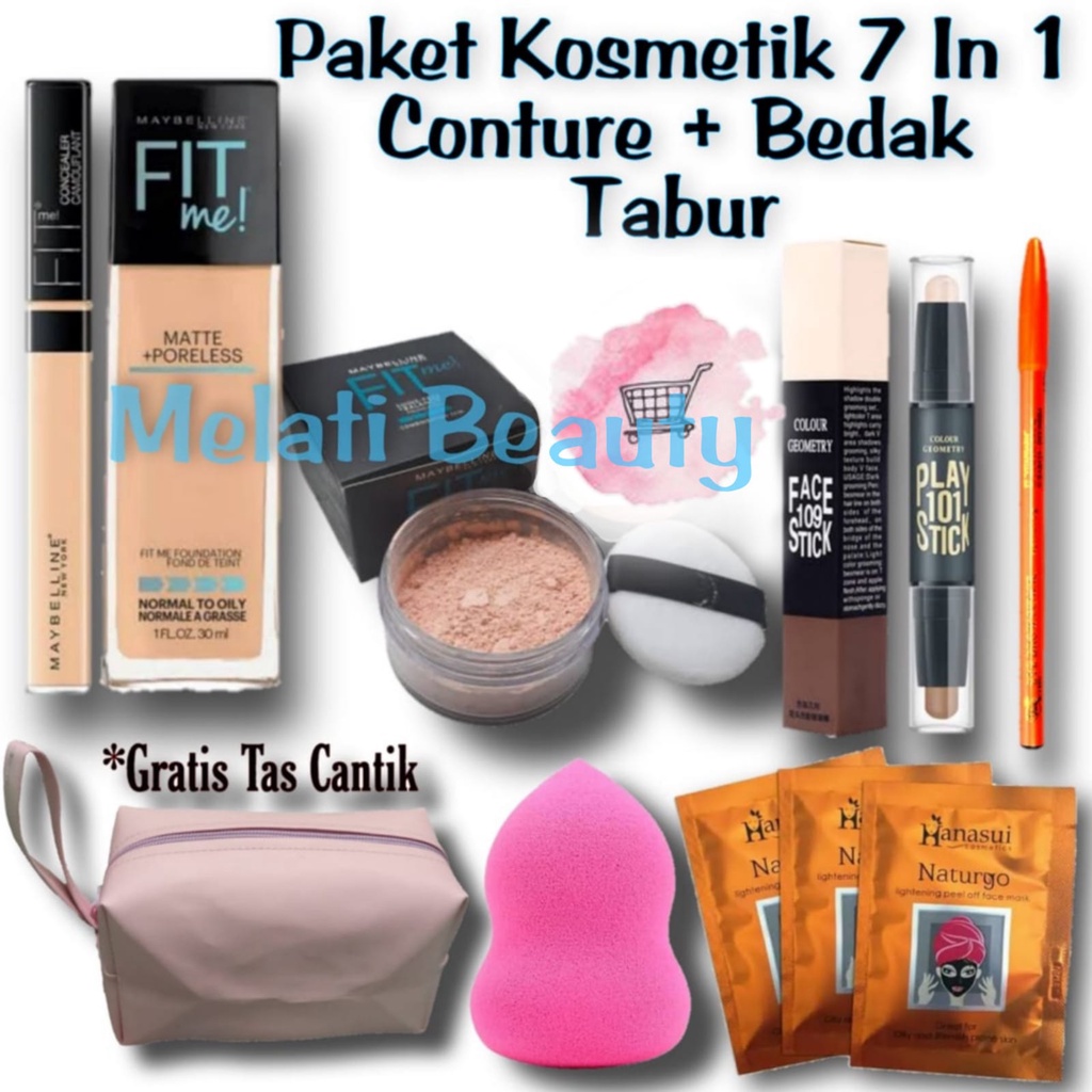 Jual Paket Super Lengkap 16 In 1 Bedak Tabur / Paket Kosmetik Lengkap ...