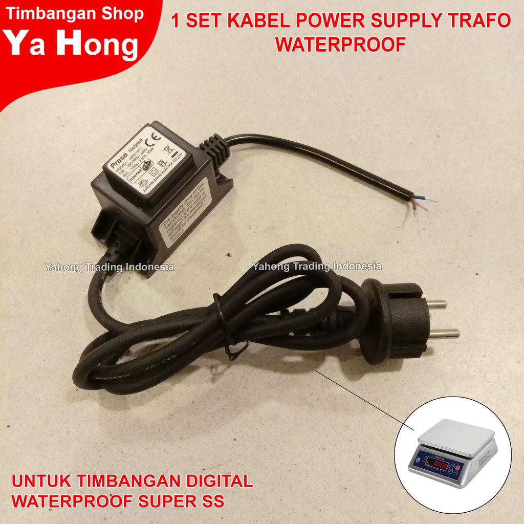 Jual 1 Set Kabel Power Trafo Power Supply Timbangan Digital Super SS ...
