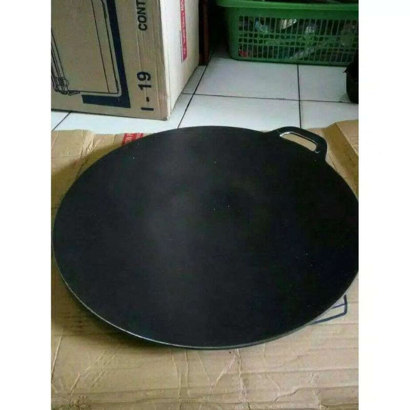 Jual wajan martabak telur plat baja ukuran 55 cm / Panggangan Bulat 50 ...