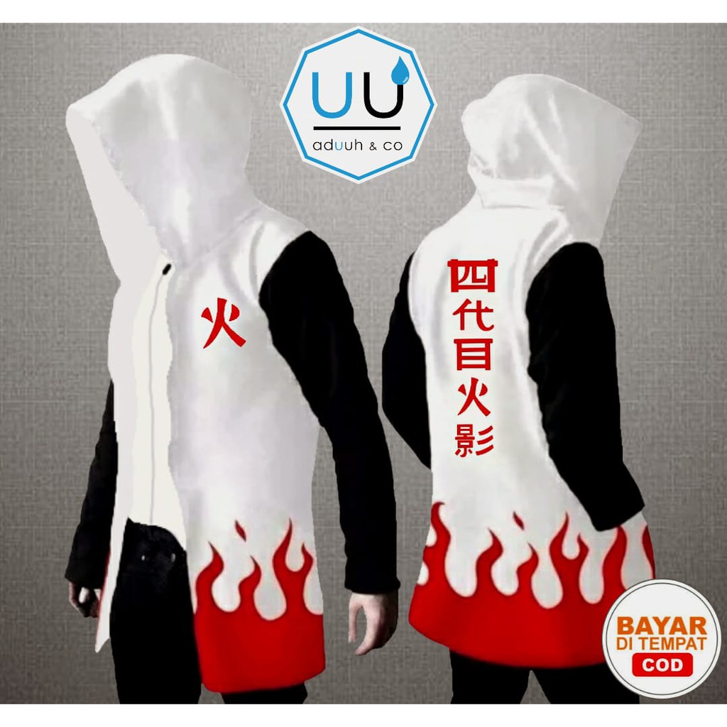 Jual Jaket Anime Jubah Akatsuki Sweater Anime Akatsuki Naruto Double ...