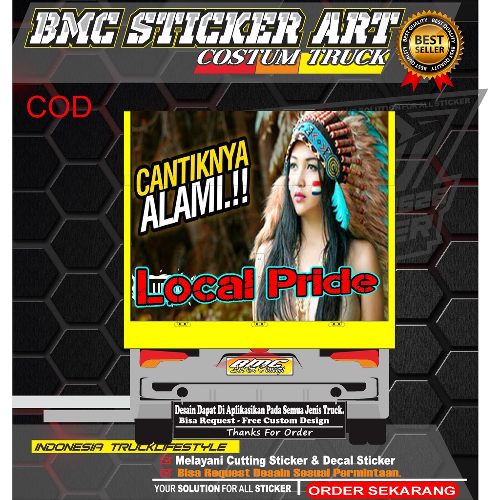 Jual DECAL STICKER PINTU BAK TRUCK/STIKER VARIASI PINTU BAK GAMBAR ...