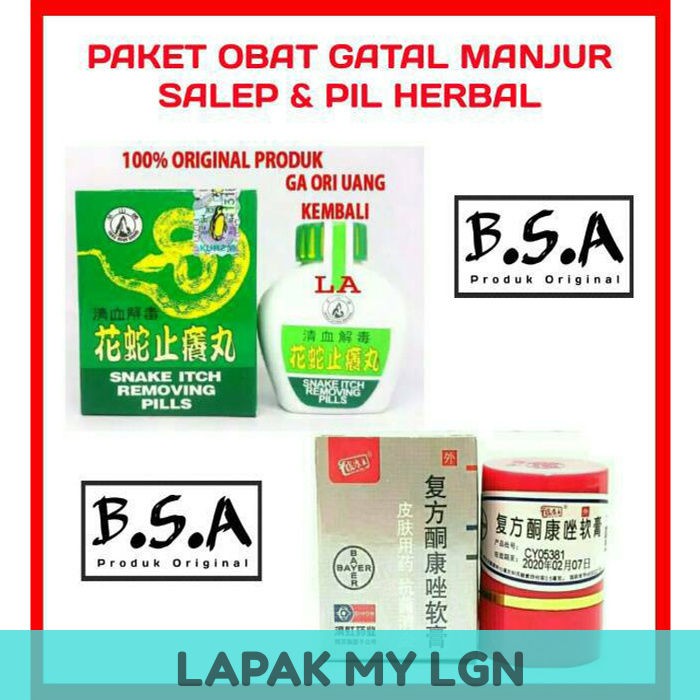 Jual Paket Lengkap Obat Gatal Terdiri dari Pil Herbal dan Salep ...