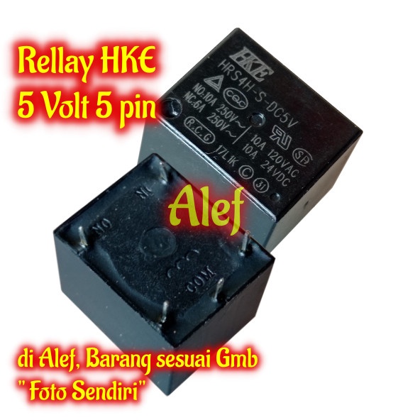 Jual Relay HKE 5V 5P rellay 5 kaki 5 volt 5 pin rilei huigang | Shopee Indonesia