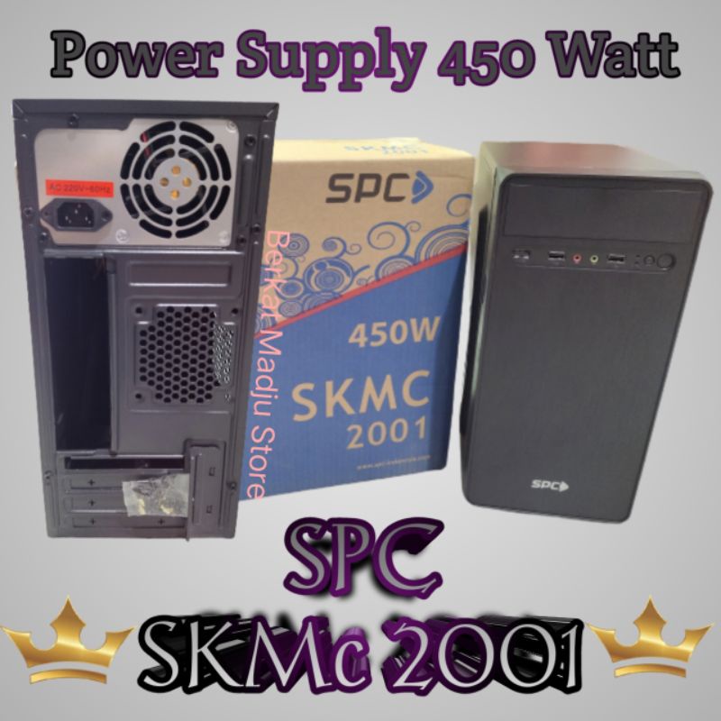 Jual Casing Cpu Casing Komputer Standart SPC SKMC 2001 Free Psu 450Watt ...