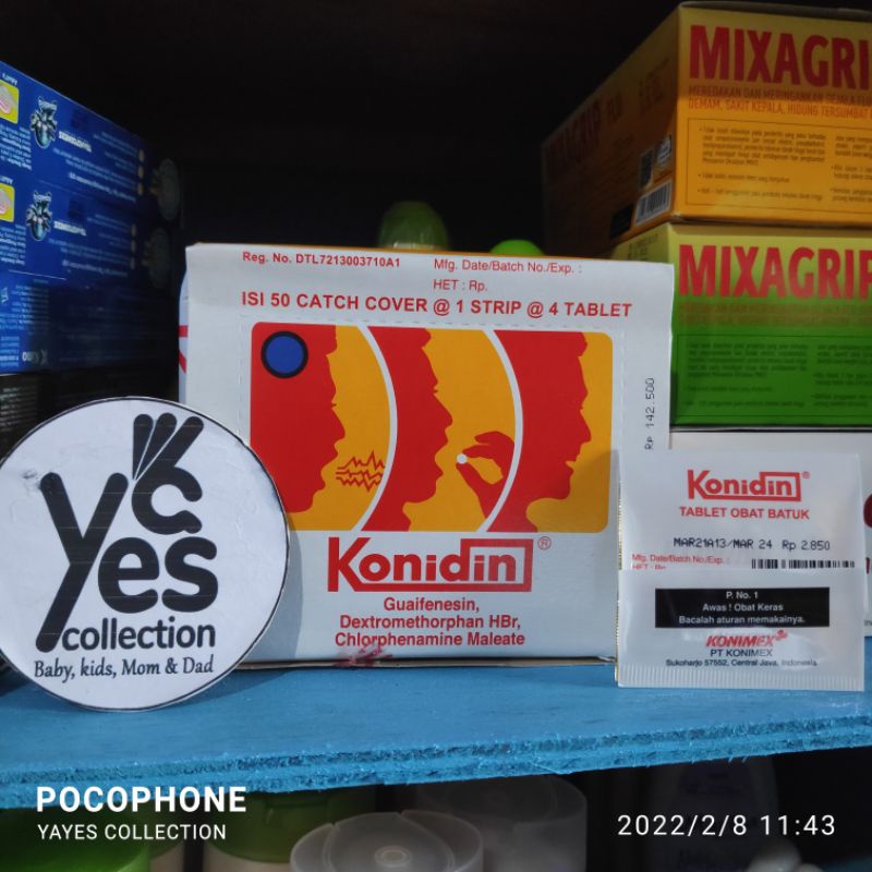 Jual Konidin Obat Batuk 1 Strip 4 Tablet Konimex Pil anak Dewasa ...