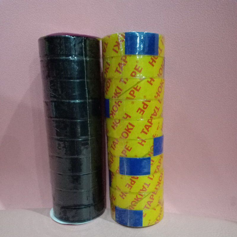 Jual ISOLASI KECIL HITAM POLOS/KADO POLOS 10PCS | Shopee Indonesia