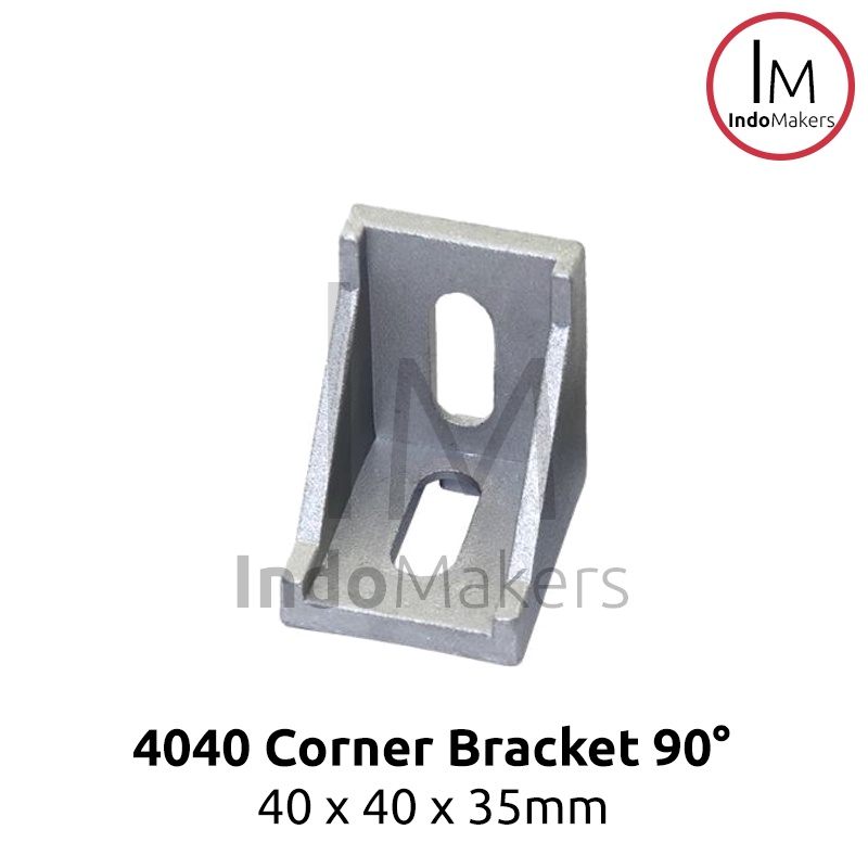 Jual 4040 Corner Bracket 90 Degree Angle Gusset Siku Aluminium Profile ...