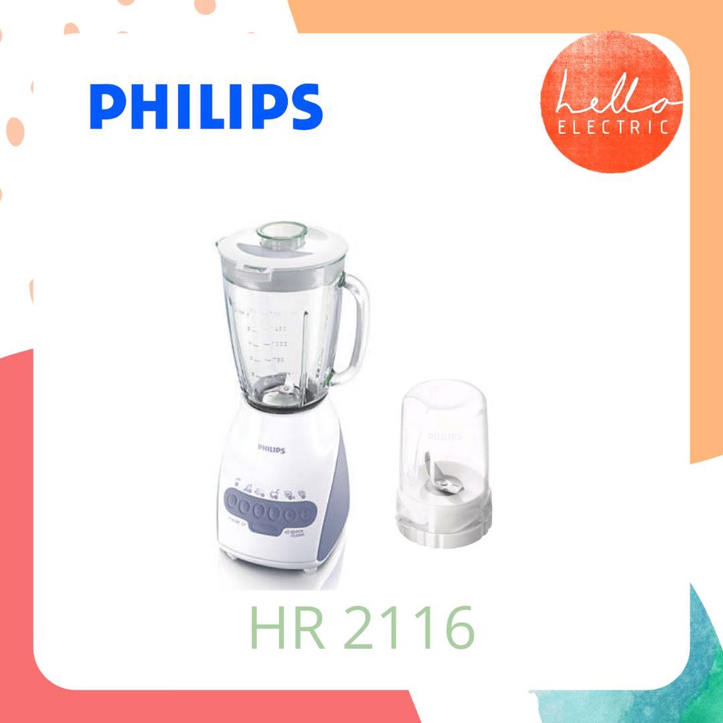 Jual BLENDER PHILIPS HR 2116 / HR2116 / HR-2116 BLENDER GELAS KACA ...