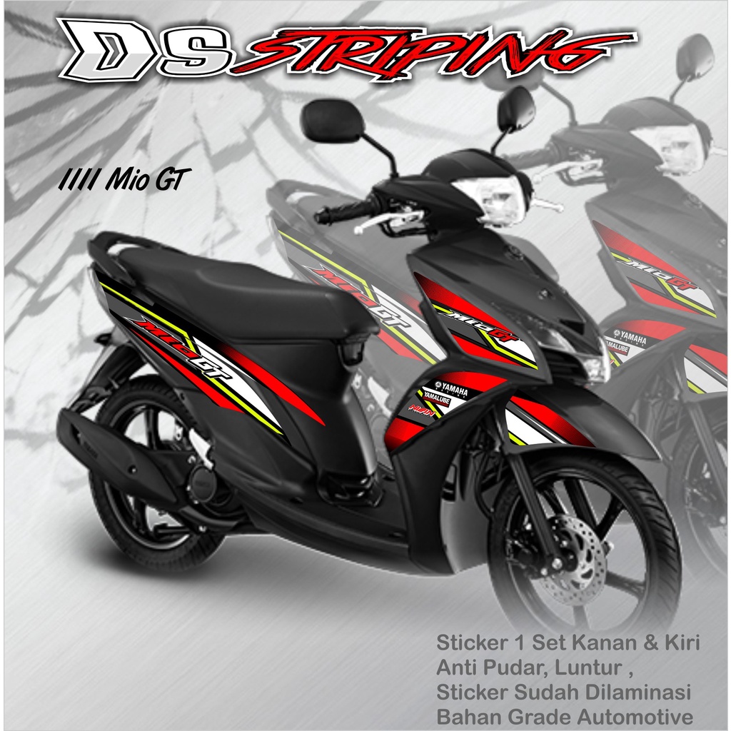 Jual 1111 Stiker Striping Mio GT List Grafik Simpel Warna Variasi ...