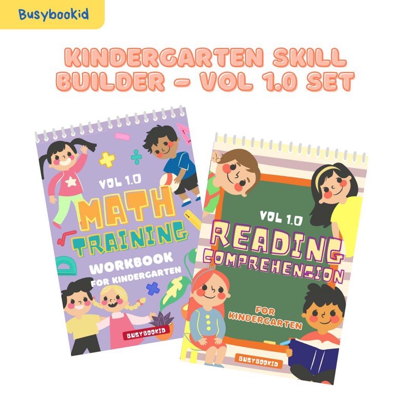 Jual KINDERGARTEN SKILL BUILDER WORKBOOK VOL 1 SET | Shopee Indonesia