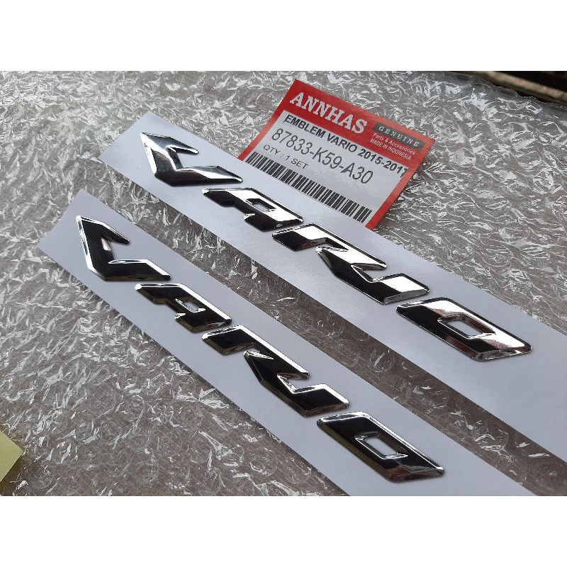 Jual logo emblem vario (2015-2017) 70k 2pcs kanan dan kiri | Shopee ...