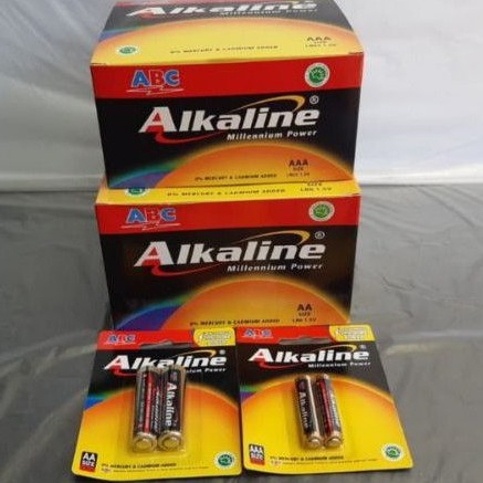 Jual Baterai ABC Alkaline AAA 1 Box isi 24 pak | Shopee Indonesia