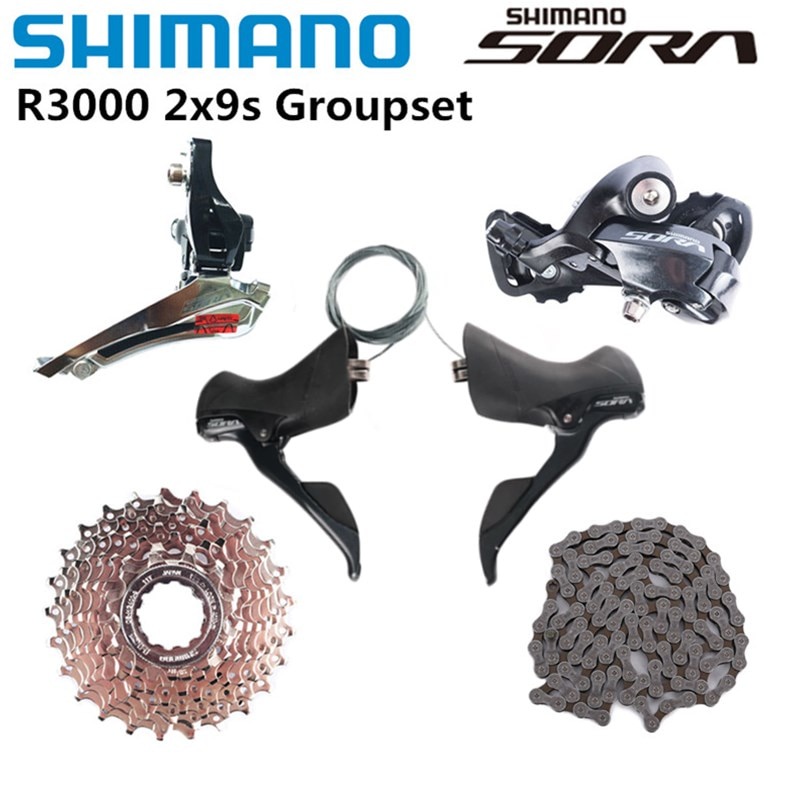 Jual PREORDER Shimano SORA R3000 2x9s Groupset Bike Shifter Front Rear ...