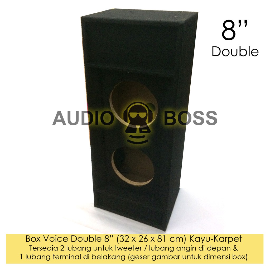 Jual Box Boks Speaker Speker Voice Double Dobel 8 Inch 8in Kayu Karpet ...