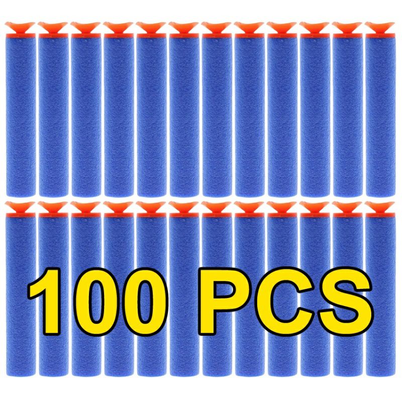 Jual Paket 100pcs Refill Peluru Busa Bisa Nempel Kaca/100Pcs Peluru ...