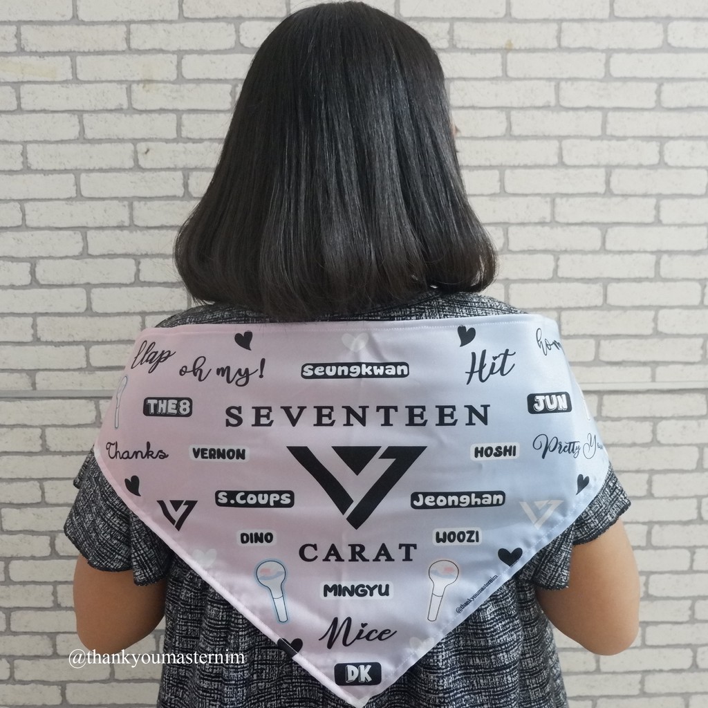 Jual SEVENTEEN PRINTED SCARF (KPOP STUFF - SEVENTEEN) | Shopee Indonesia