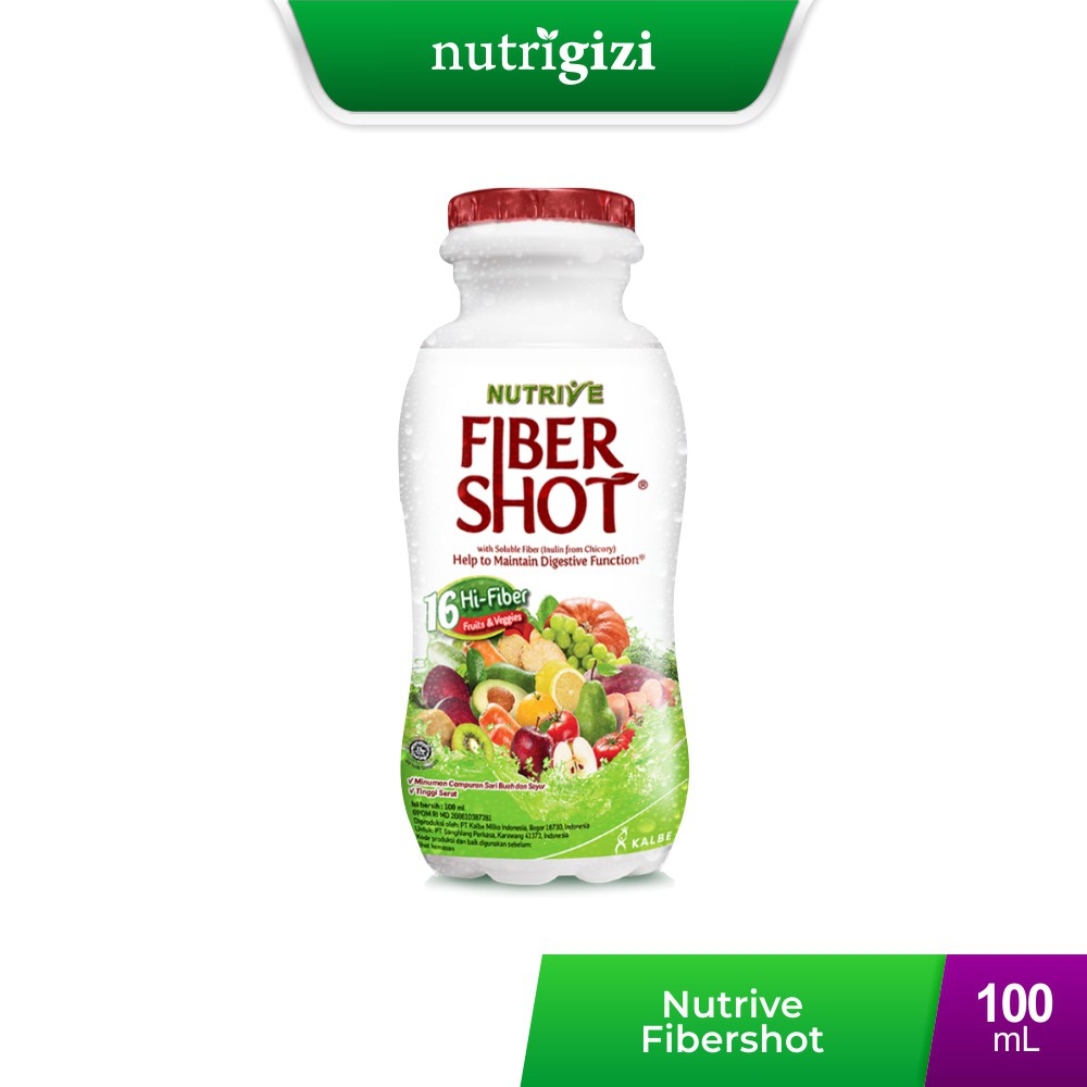 Jual Nutrigizi | Nutrive Fibershot 100 ml Minuman Serat Tinggi Alami ...