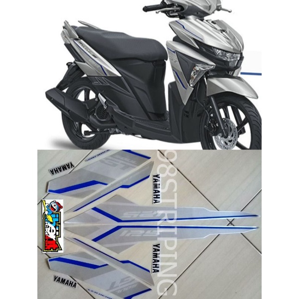 Jual STRIPING MIO SOUL GT SILVER 2017 STIKER LIS STANDAR ORI YAMAHA ...