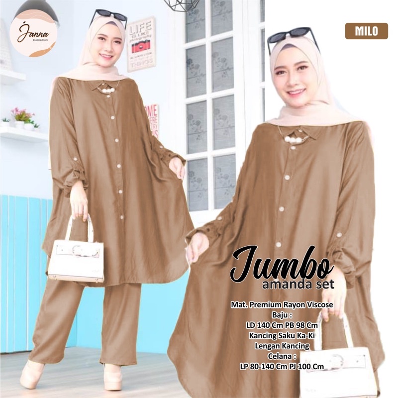 Jual AMANDA ONE SET JUMBO LD140 XXXXXL RAYON ORIGINAL MAYRA | Shopee ...