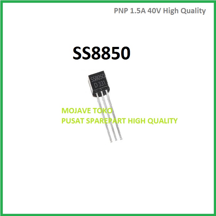 Jual SS8550 8550 PNP TRANSISTOR 1.5A 40V High Quality | Shopee Indonesia