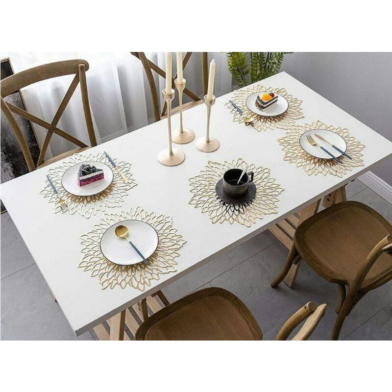 Jual alas piring pvc . placemat pvc . alas piring . alas tatakan piring ...